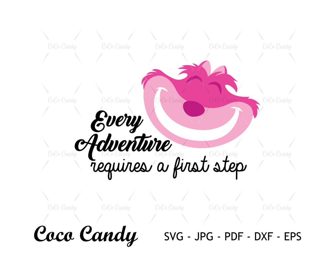Gato de Cheshire Svg / Cita de Alicia Svg / Alicia en el país de las ...