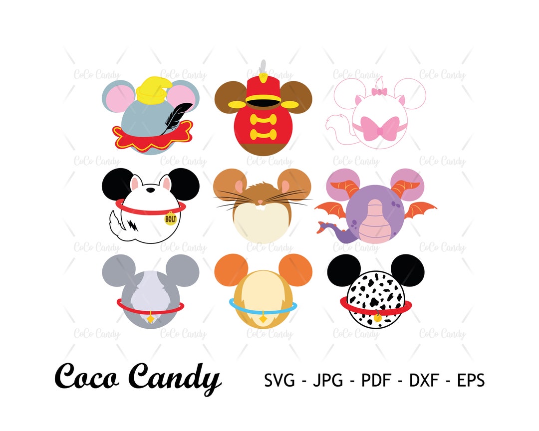 Animal Ear Bundle SVG | Villain Svg | Mouse Head Svg | Mouse Ear Svg ...