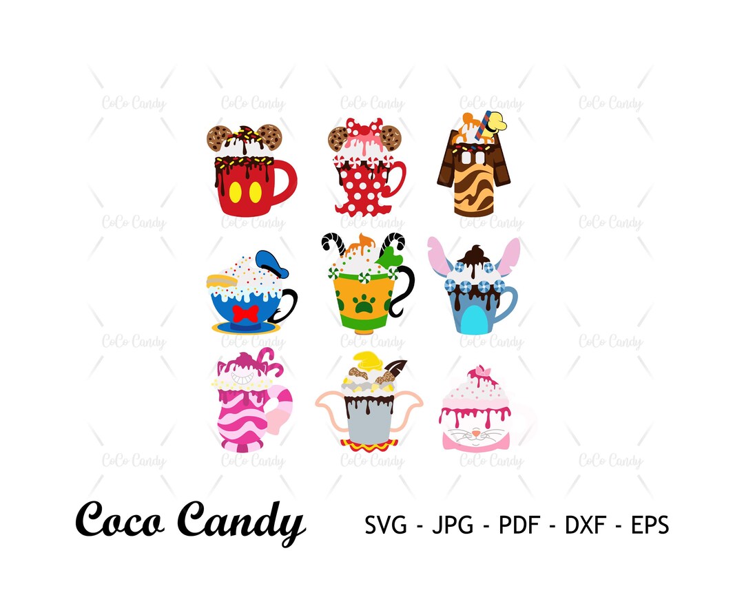 Hot Cocoa Bundle SVG | Drink SVG | Summer Snack Svg | Mouse Snack Svg ...