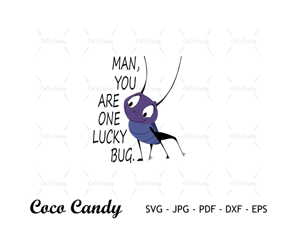 Crikee Svg You Are One Lucky Bug Svg Mushu Svg Mulan Svg - Etsy