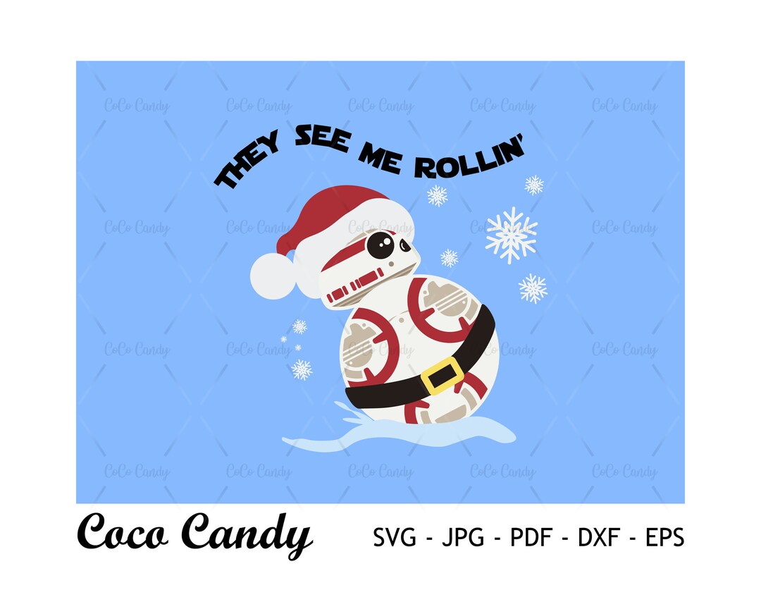 Christmas BB8 Quote SVG | Christmas Quote Svg | Christmas Svg | Funny ...