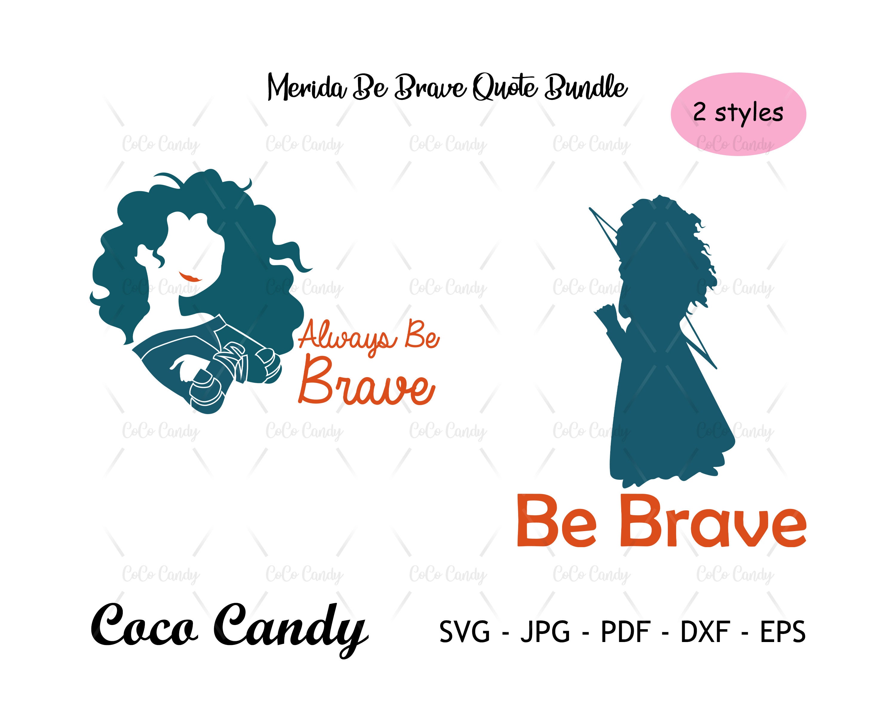 Always Be Brave Quote SVG Tshirt Design SVG Merida Svg - Etsy