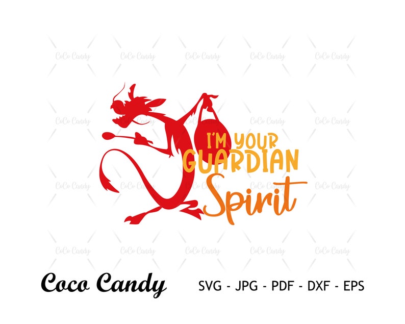 Im Your Guardian Spirit Svg Mushu Svg Mulan Svg Quote - Etsy