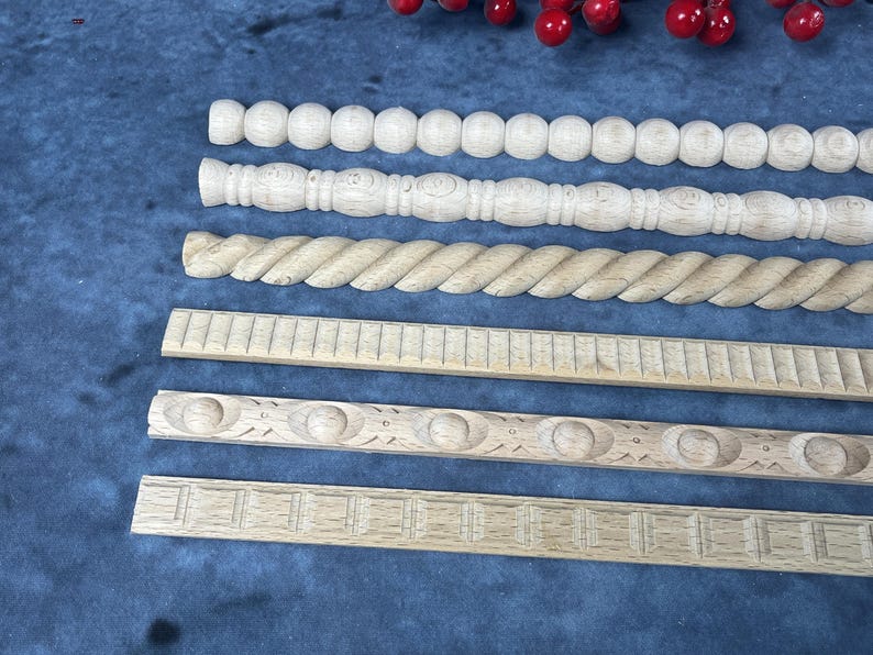 Solid Wood Molding Trims for Cabinets, Walls & Ceilings, Bobbin Beads ...