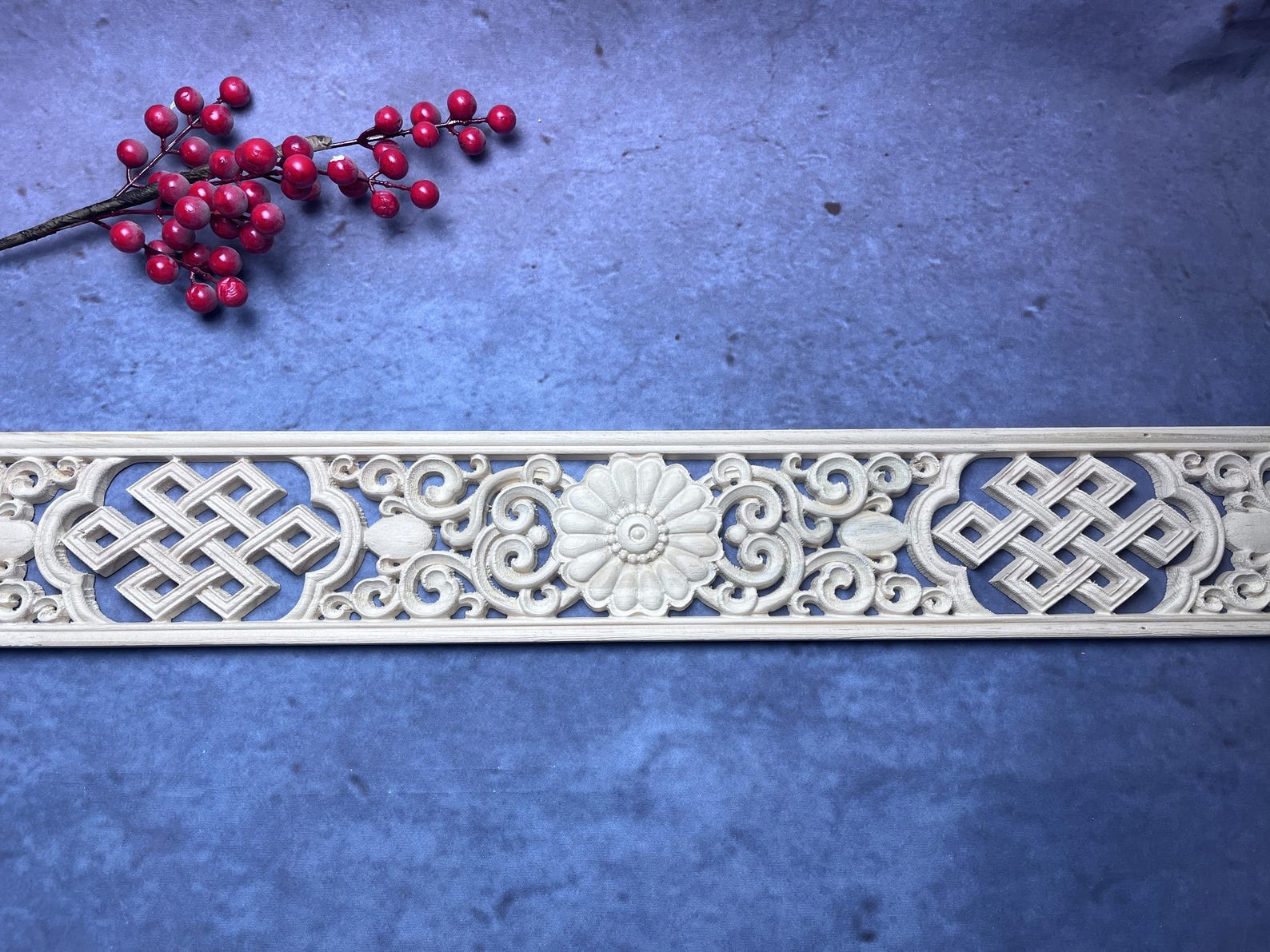 H2.4" 3.2" 4" 5" 6" 8" 12" Unpainted Carved Wood Line Molding – Scrolls ...