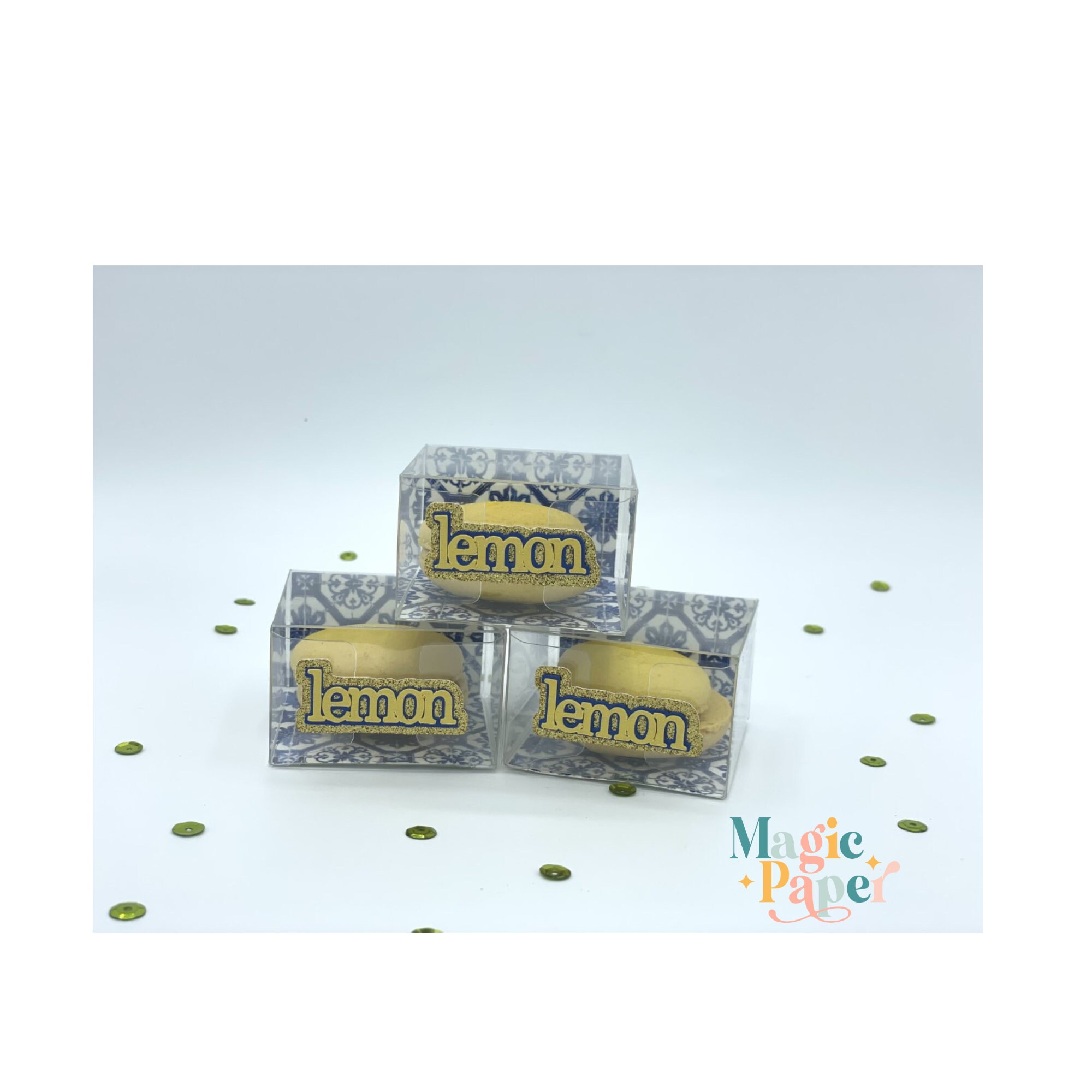 Lemon Party Favor Boxes, Birthday Party, Amalfi Cost Favor Box, Lemon ...