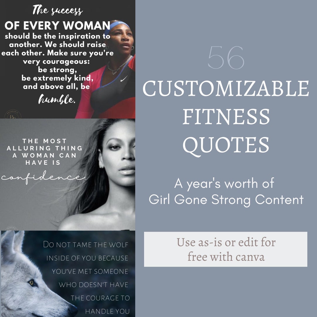 Fitness Motivation Graphics | 56 Girl Gone Strong Empowerment Quotes ...