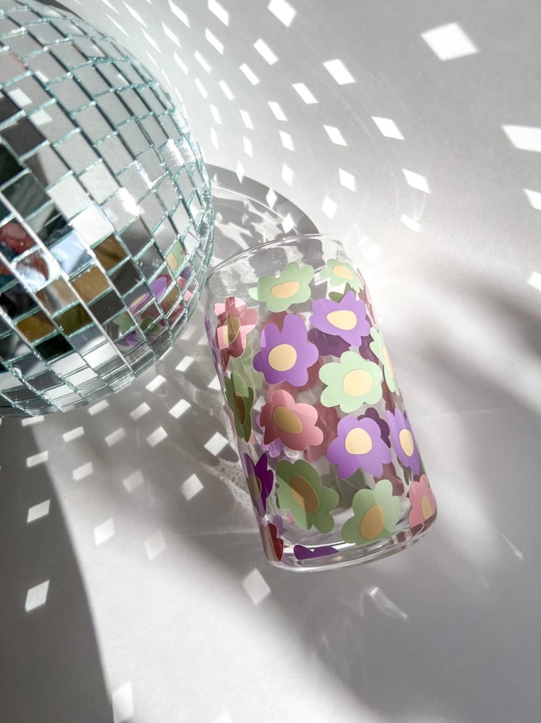 Y2K Liquid Flower Cup Hippie Flower Cup, Y2K Print, Groovy Flower Cup ...