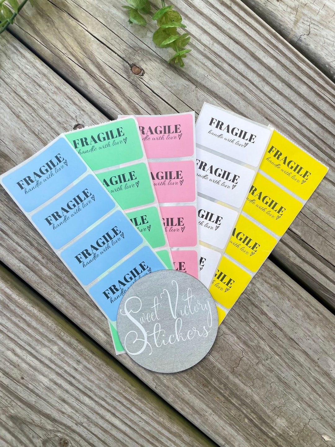 Fragile, Handle With Love I Rectangle 1.25x2.25 Labels | Thermal ...
