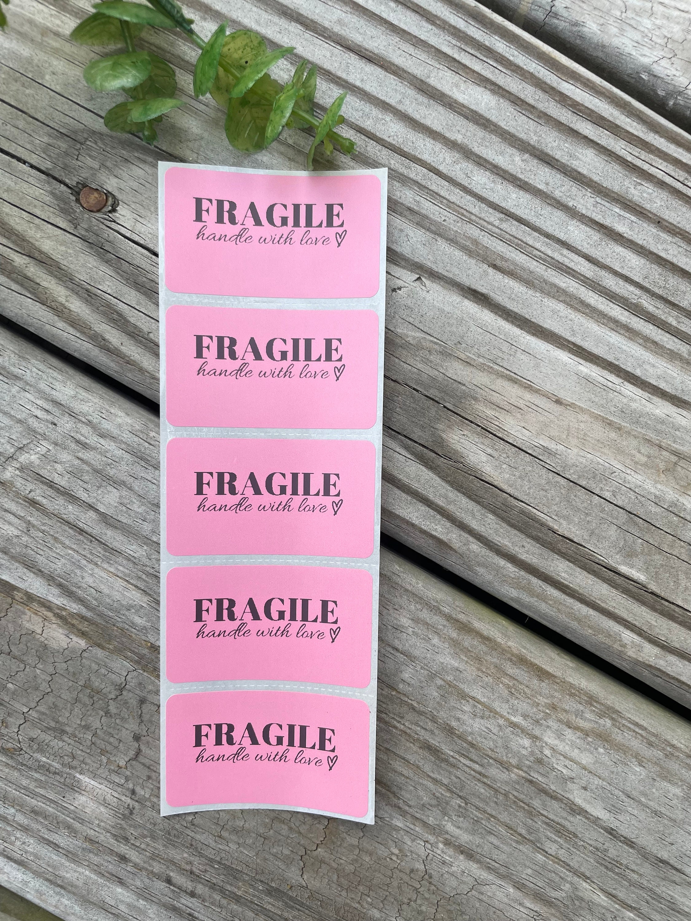 Fragile, Handle With Love I Rectangle 1.25x2.25 Labels | Thermal ...