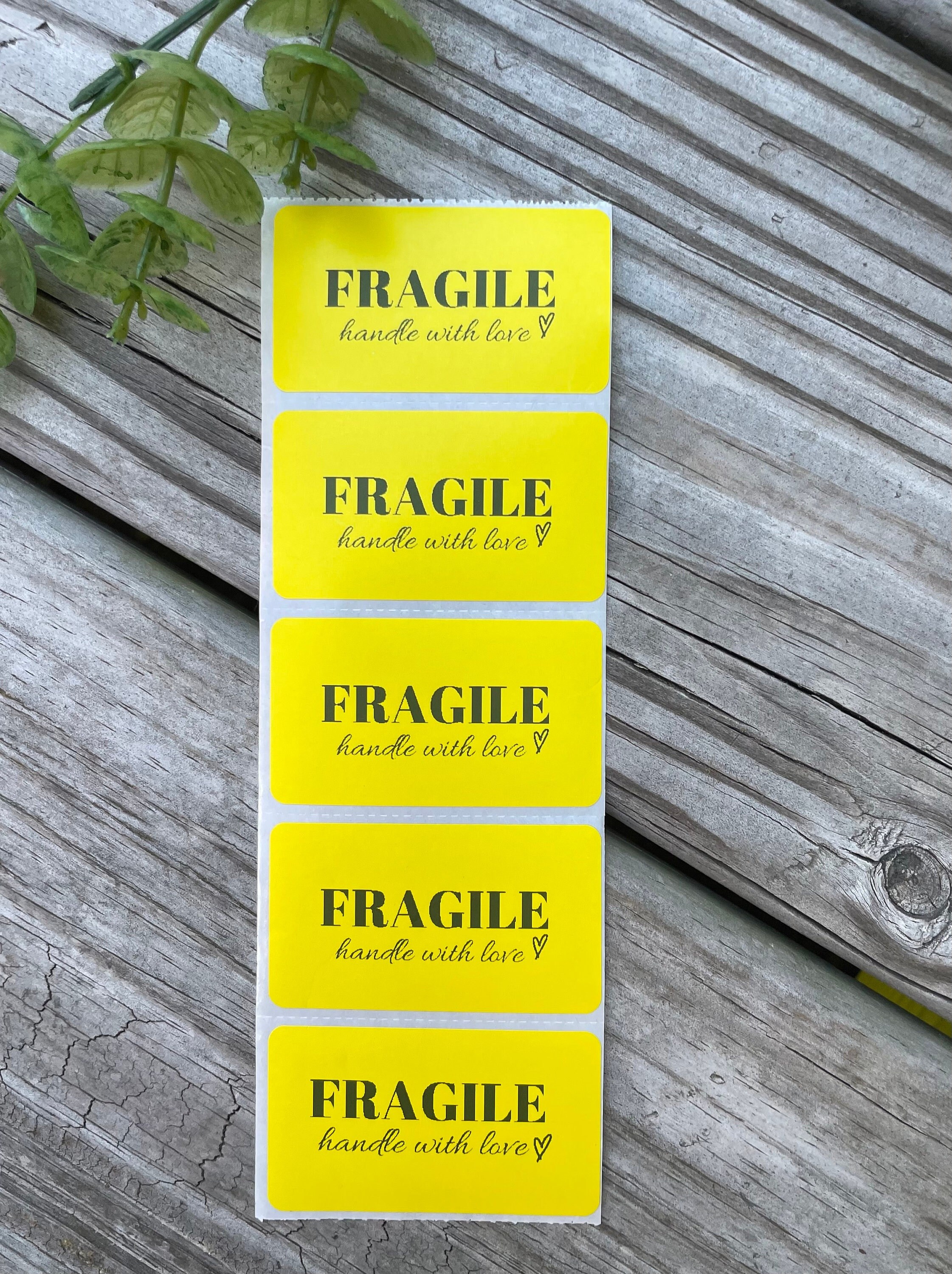 Fragile, Handle With Love I Rectangle 1.25x2.25 Labels | Thermal ...