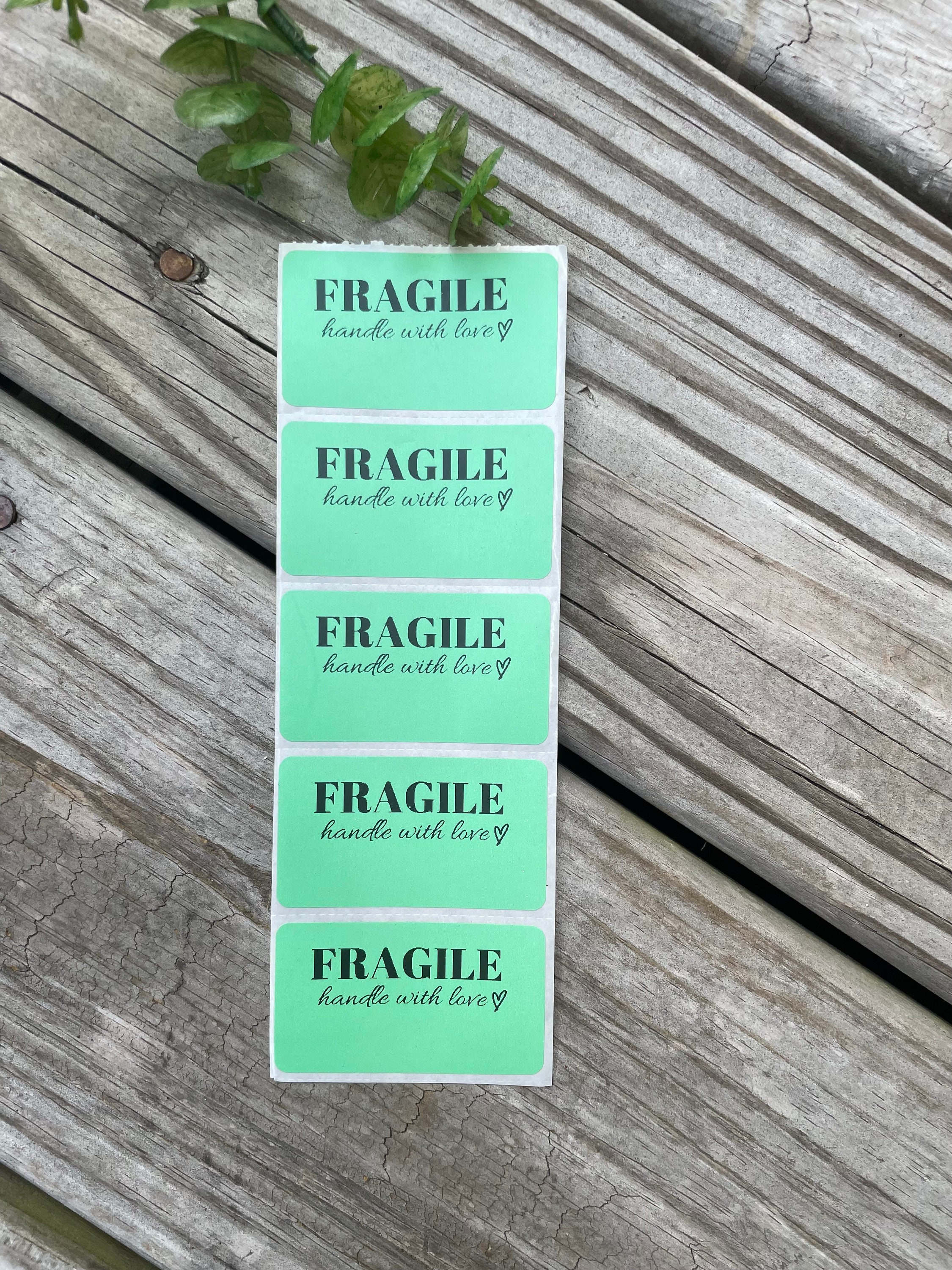 Fragile, Handle With Love I Rectangle 1.25x2.25 Labels | Thermal ...
