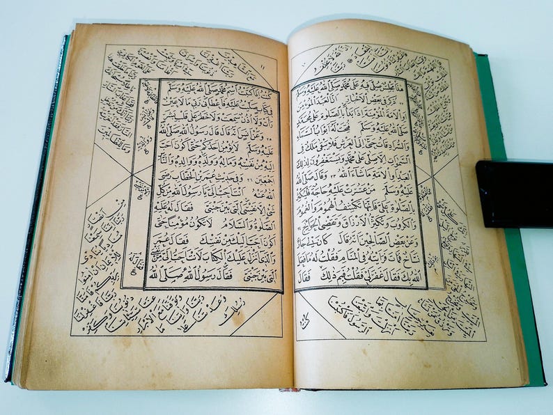 Old Print Islamic Collectible Dalail Khayrat and Prayers Book - Etsy