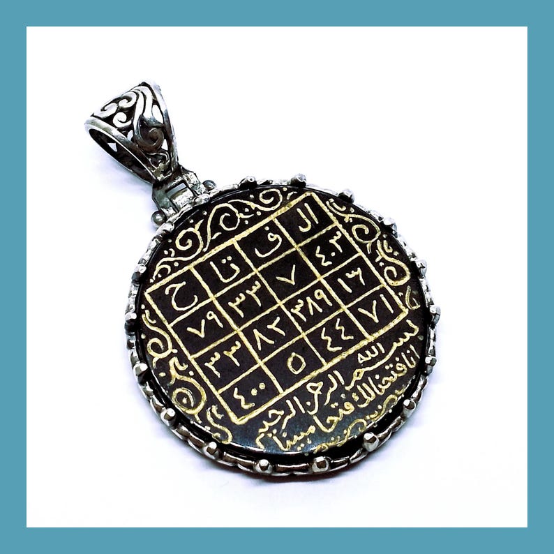 Handcrafted Onyx Al Fattah Talisman Engraving Necklace - Etsy