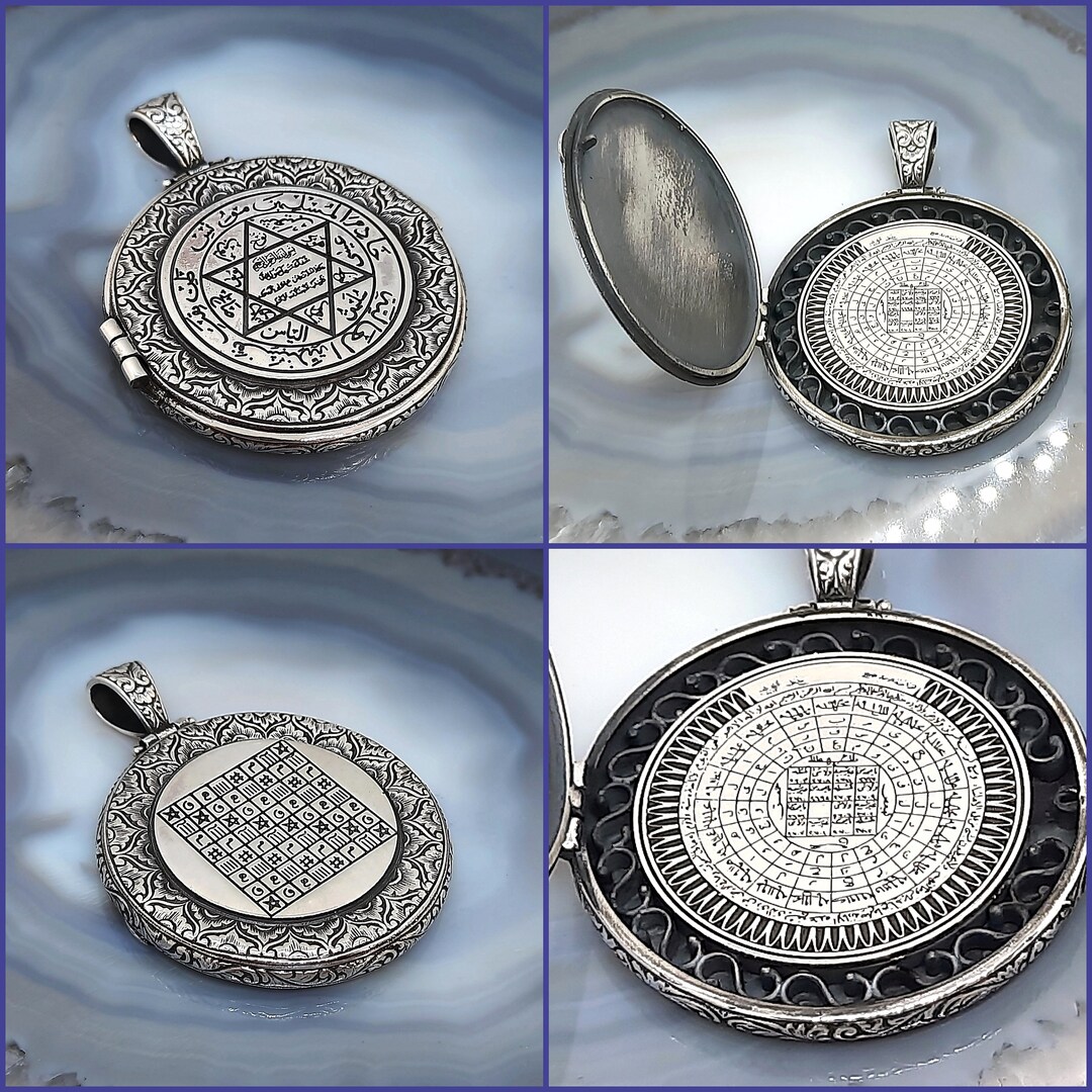 Islamic Medallion Necklace With 3 Talismans - Etsy