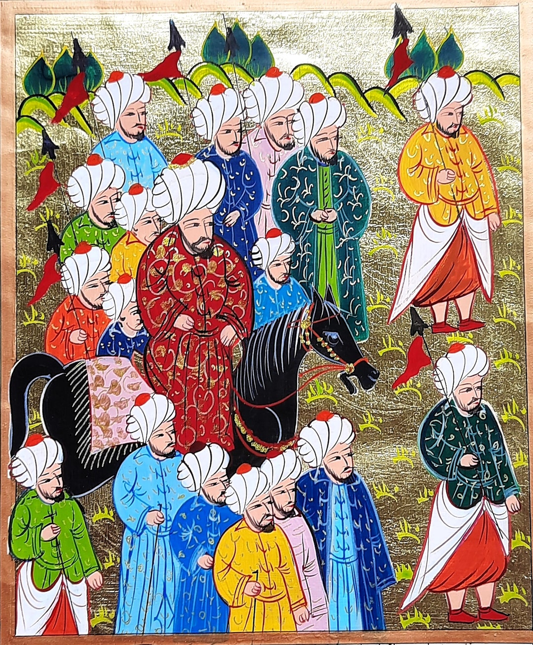 Ottoman Miniature Themed of the Ottoman Sultan on Campaign - Etsy
