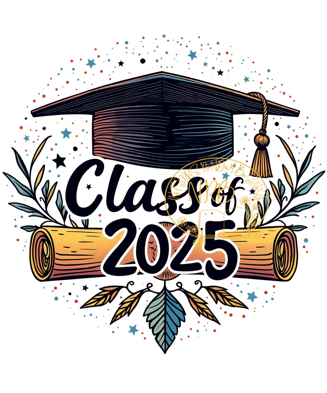Class of 2025 PNG Digital Download Only, Transparent Background W/o ...