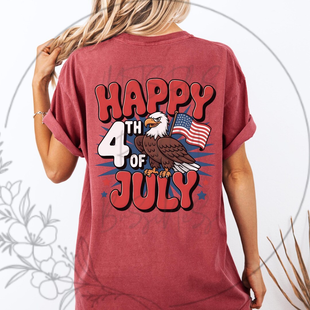 Happy 4th of July Design, July 4th PNG Digital Download Only ...
