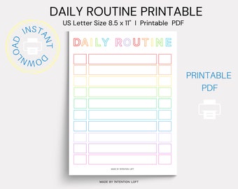 Editable Kids Daily Checklist Printable Chore Charts for - Etsy