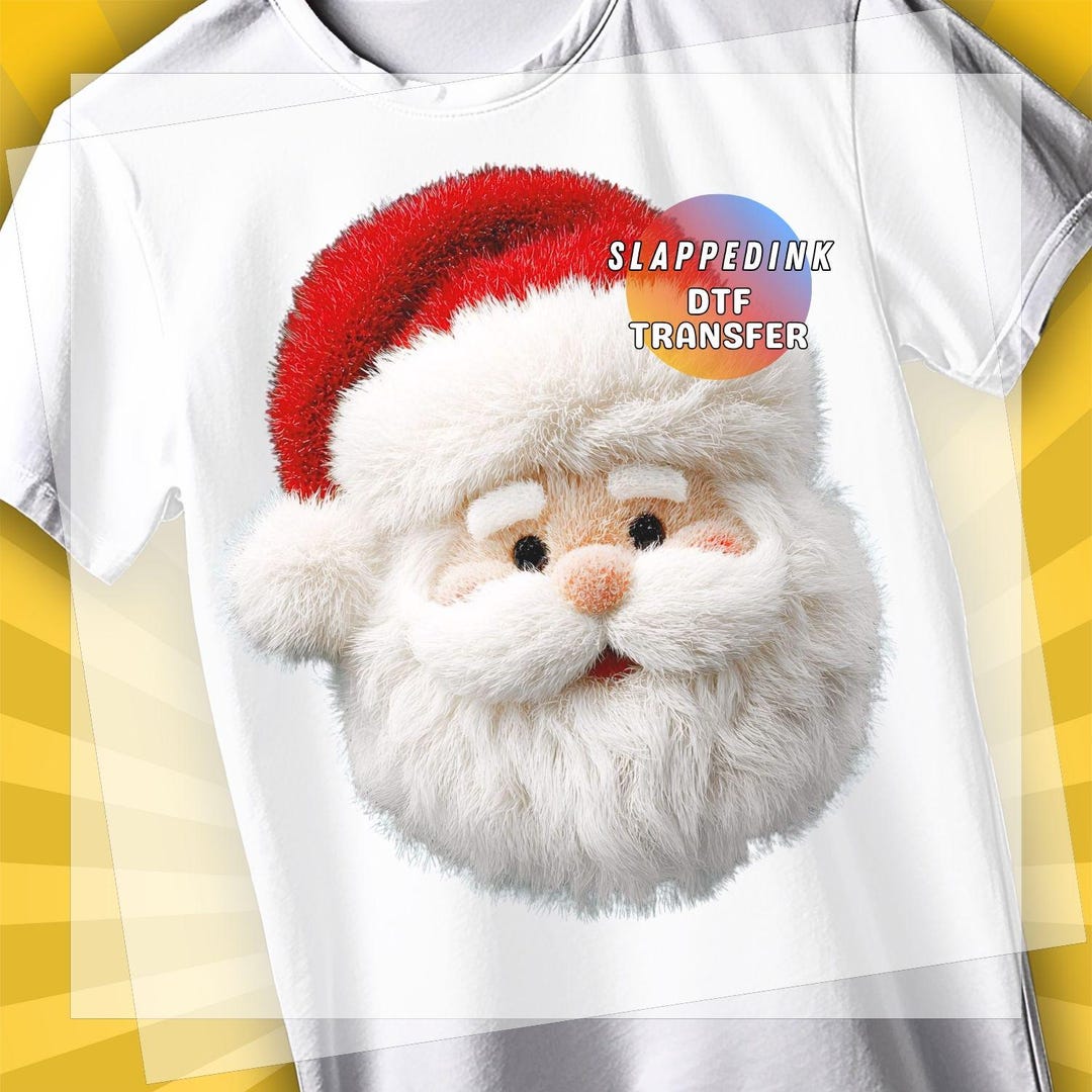 Santa Claus Heat Transfer, Ready to Press DTF Iron On - Etsy