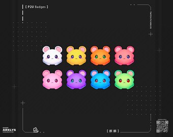 Rat Sub/bit Badges or Channel Point Icons for Twitch Streamers | Cute ...