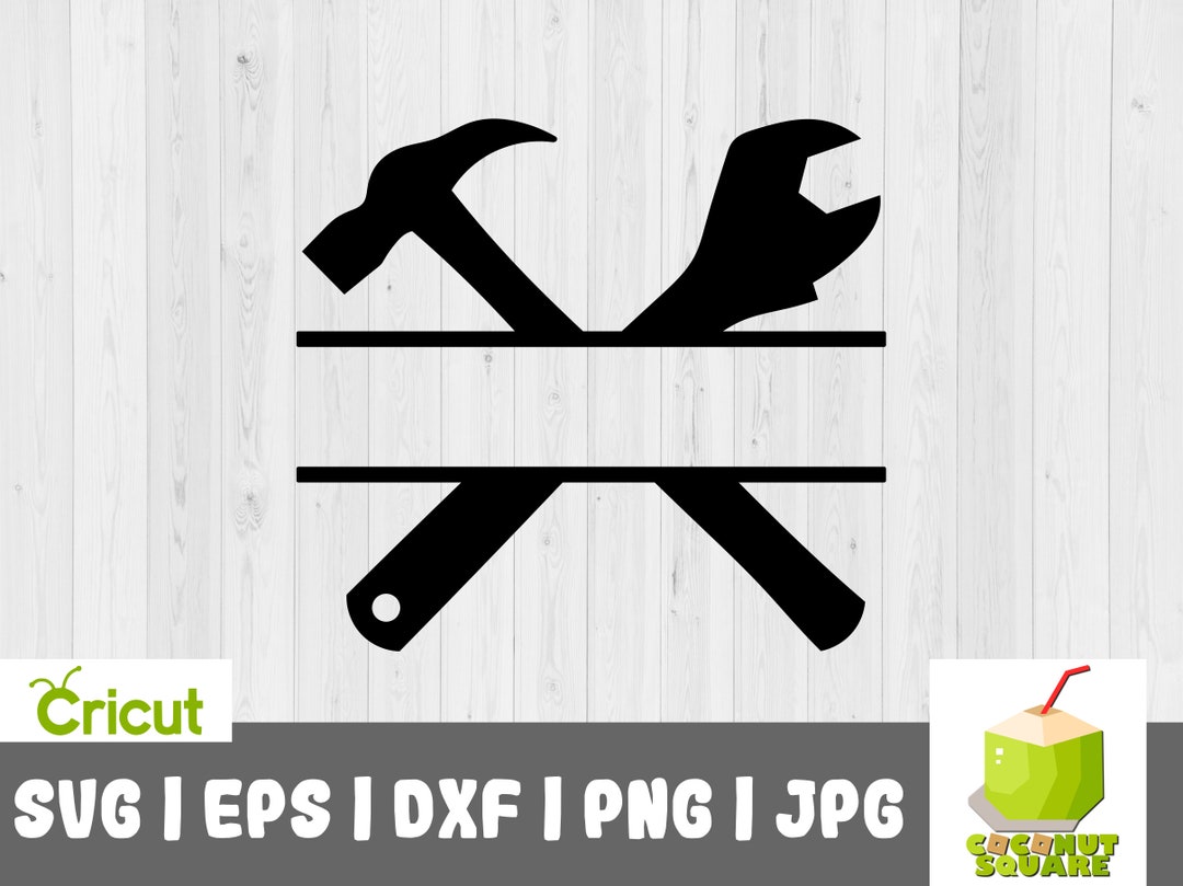 Crossed Hammer and Wrenches SVG File for Cricut and - Etsy