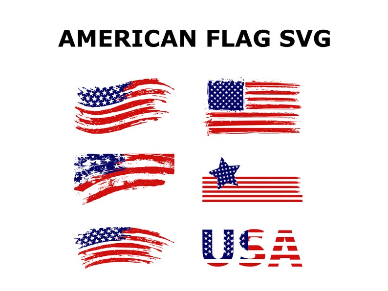 American Flag Svg, 4th of July Svg, Distressed Flag Svg, Fourth of July ...
