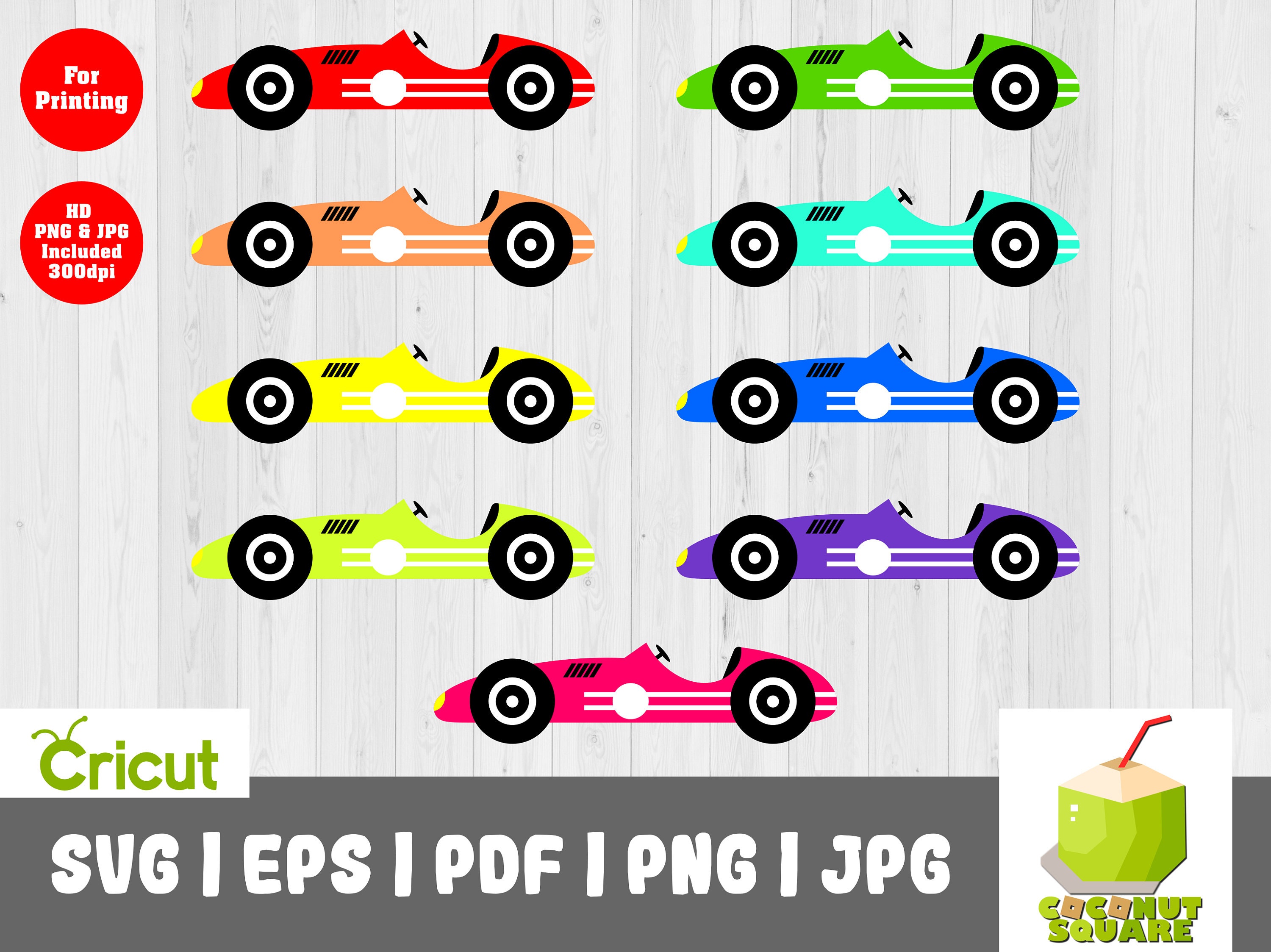 Racing Car Svg,layered,racing Car Clipart,race,retro,birthday,topper ...