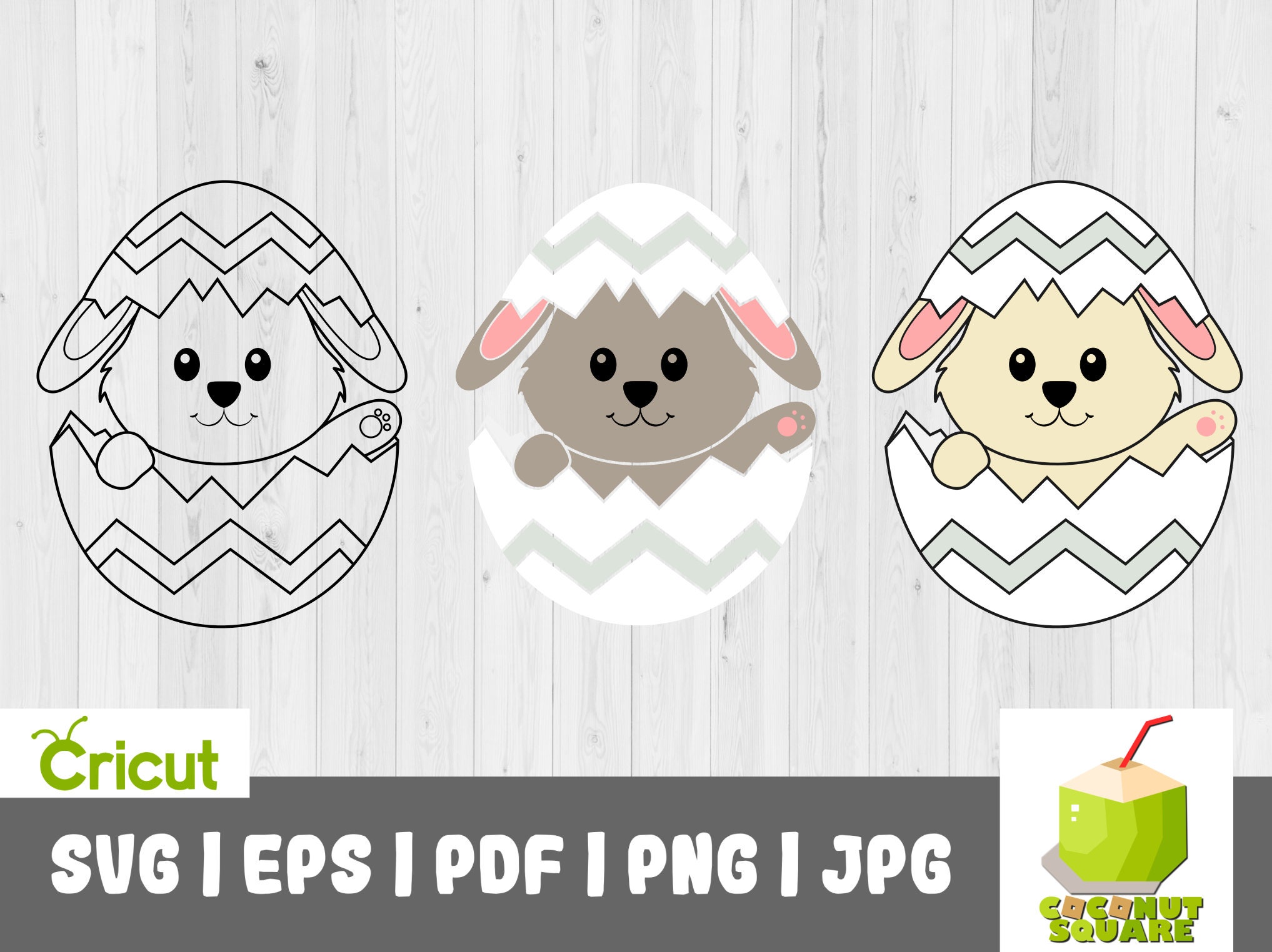 Easter Bunny SVG File for Cricut and Silhouette Instant - Etsy