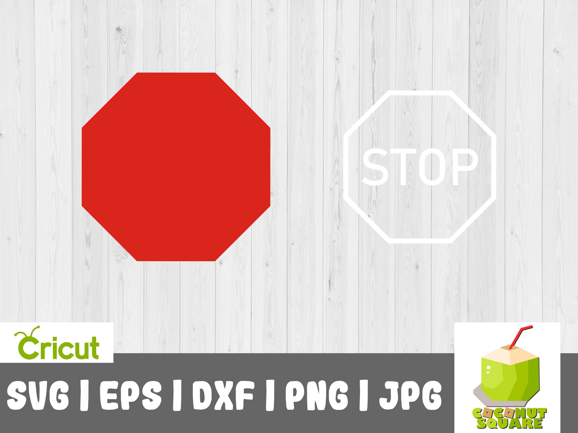 Stop Sign SVG file for Cricut and Silhouette Instant Download - Etsy ...