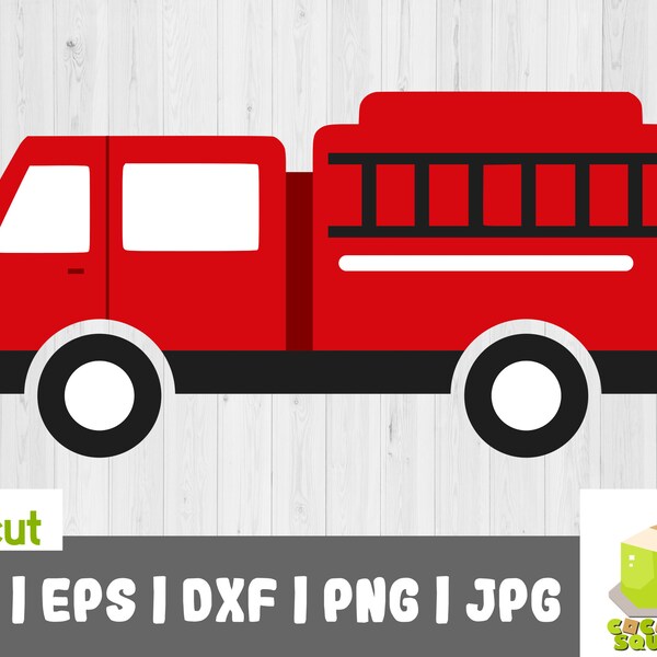Fire Truck Svg - Etsy