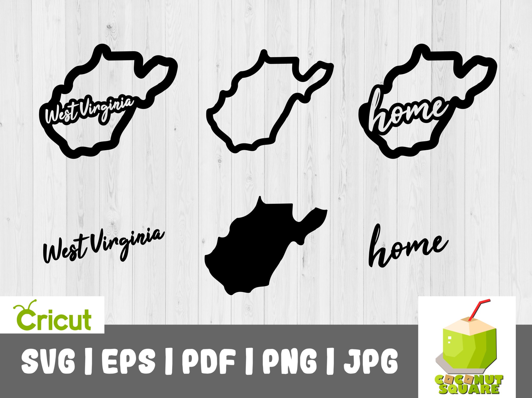 US States Svg, West Virginia Svg,united States Svg, US Outlines Svg, US ...