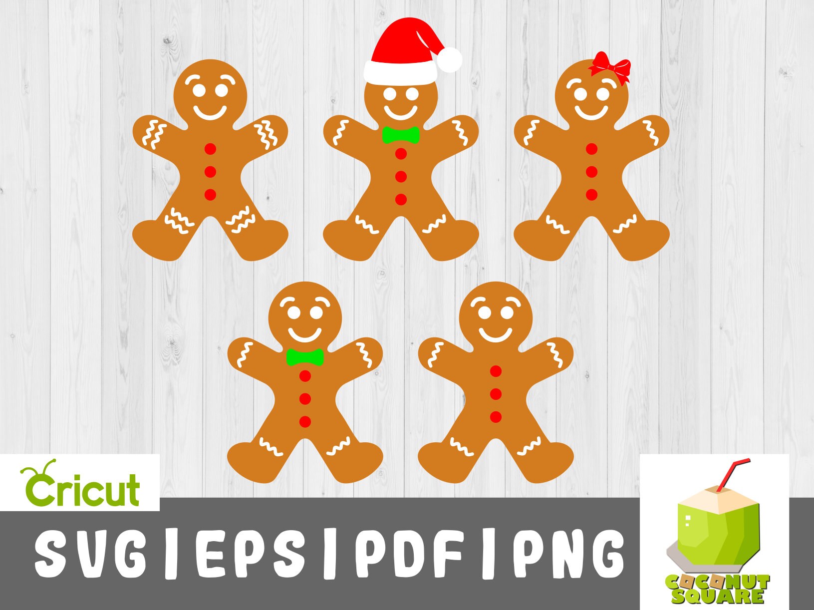 Gingerbread Man SVG File for Cricut and Silhouette Son Text - Etsy ...