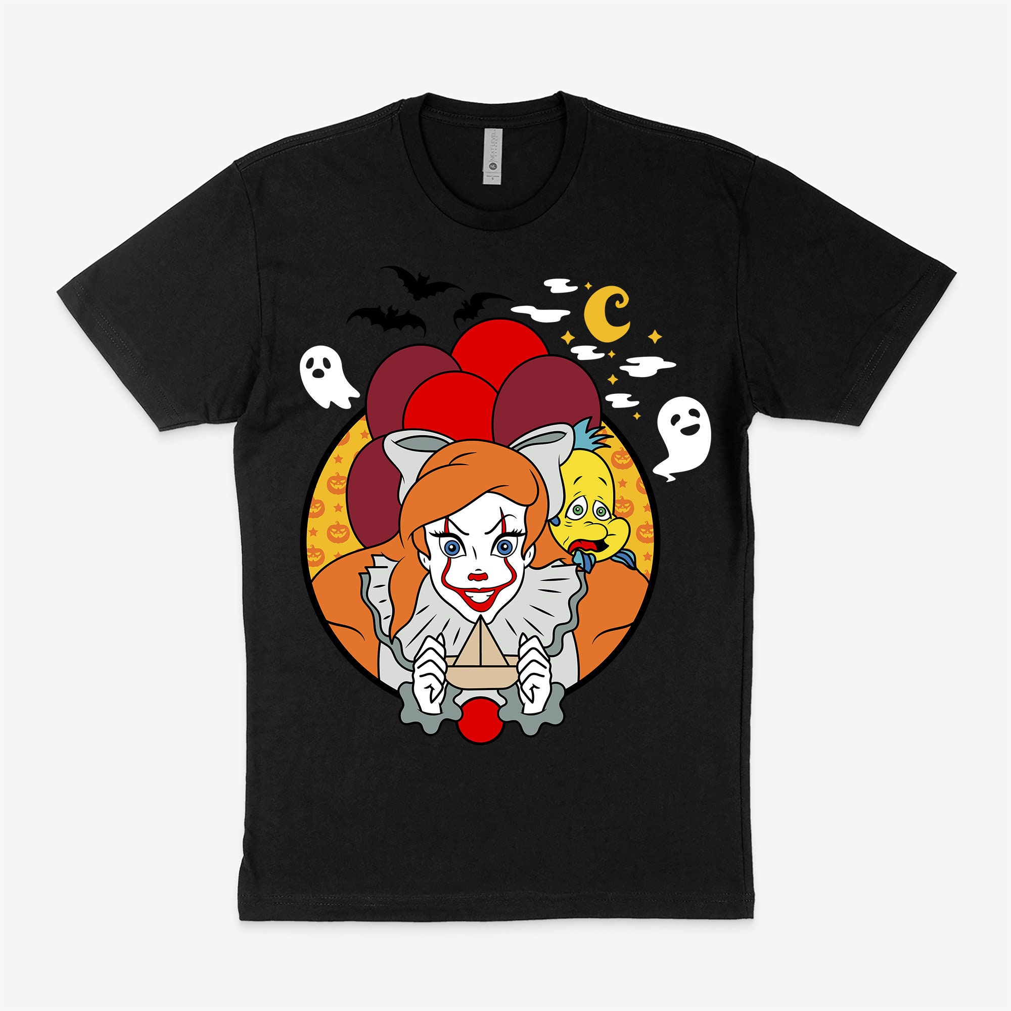 Halloween Ariel Pennywise IT Downloadable Digital PNG File - Etsy