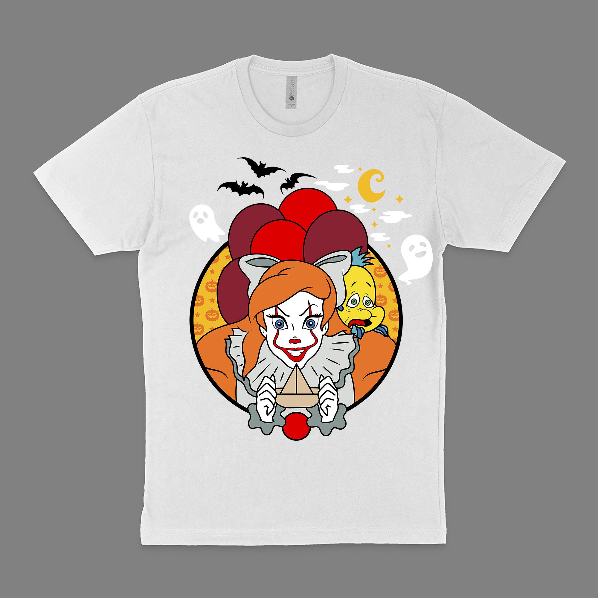 Halloween Ariel Pennywise IT Downloadable Digital PNG File - Etsy