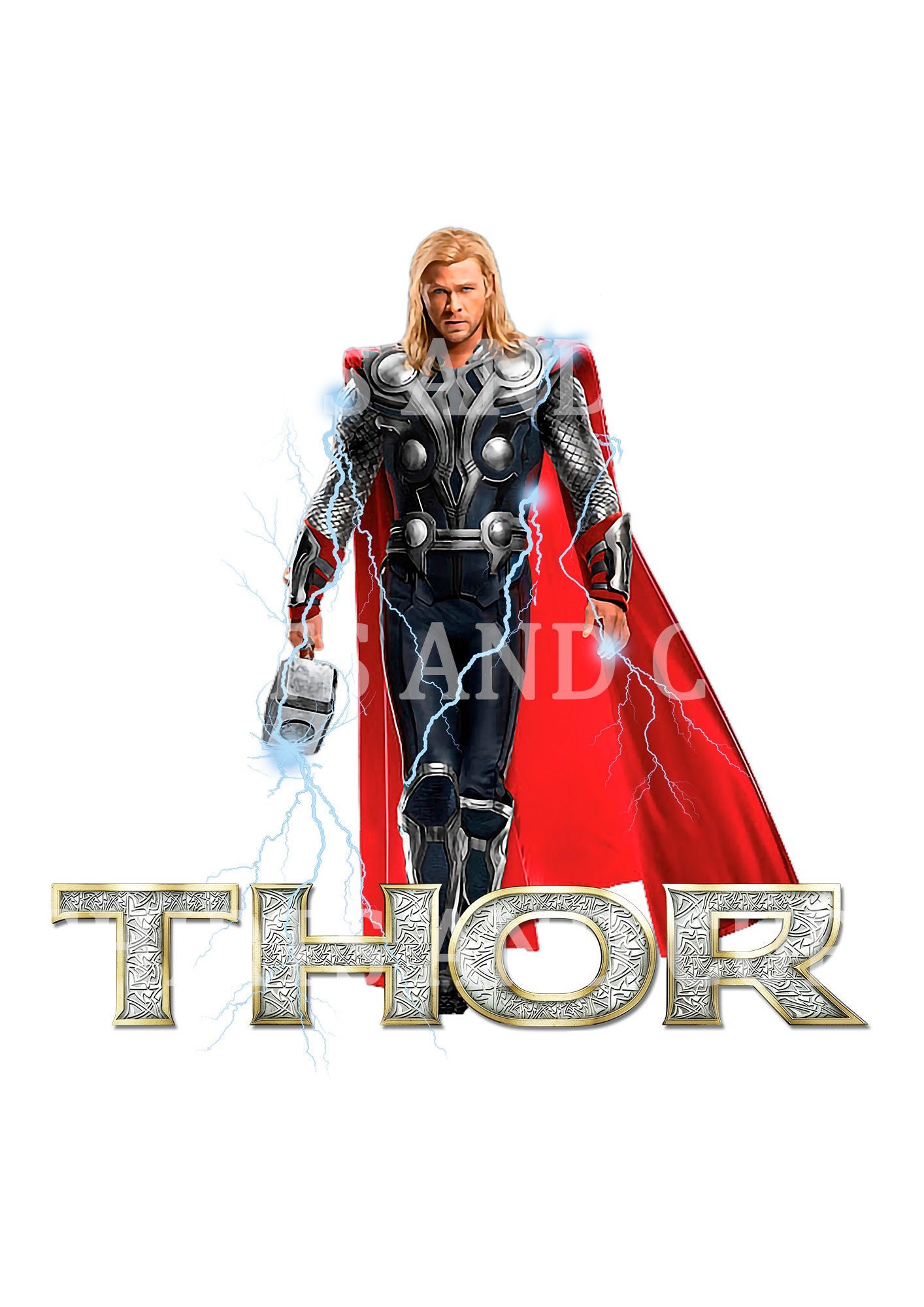 Thor the God of Thunder Downloadable PNG File - Etsy