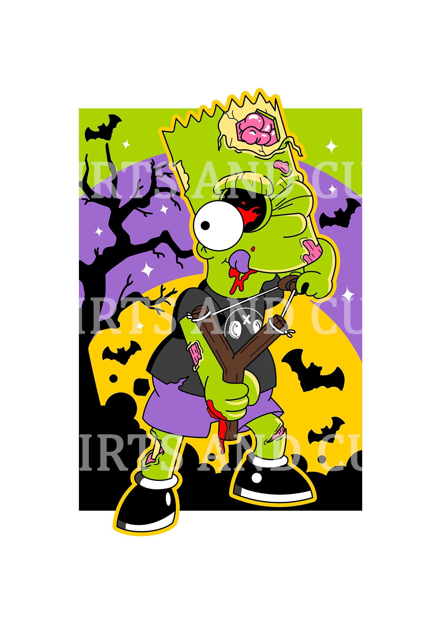 Scary Bart Simpson THE SIMPSONS Bart Simpson Masks Latex Overhead