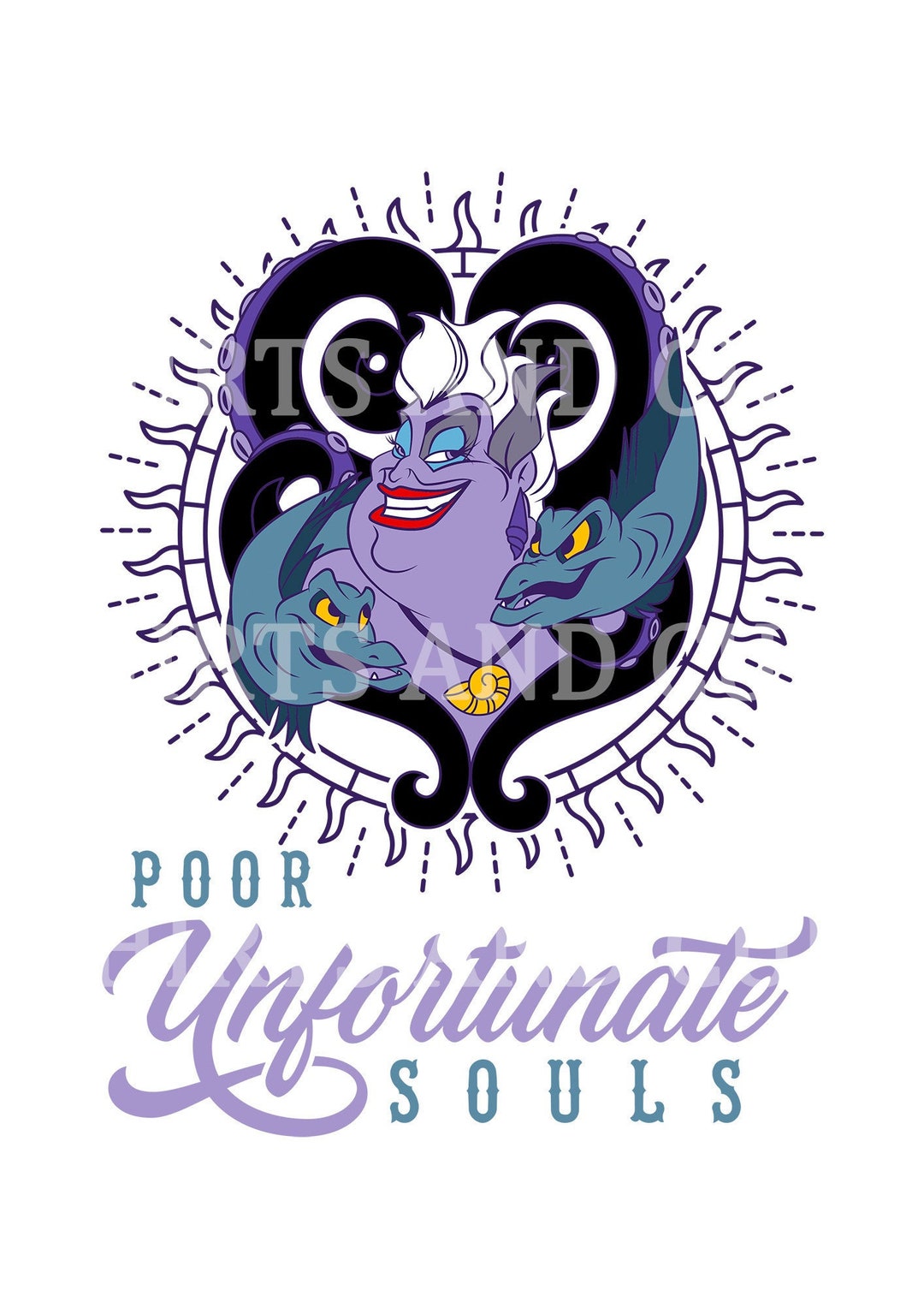 Ursula Poor Unfortunate Souls Downloadable PNG Digital File - Etsy
