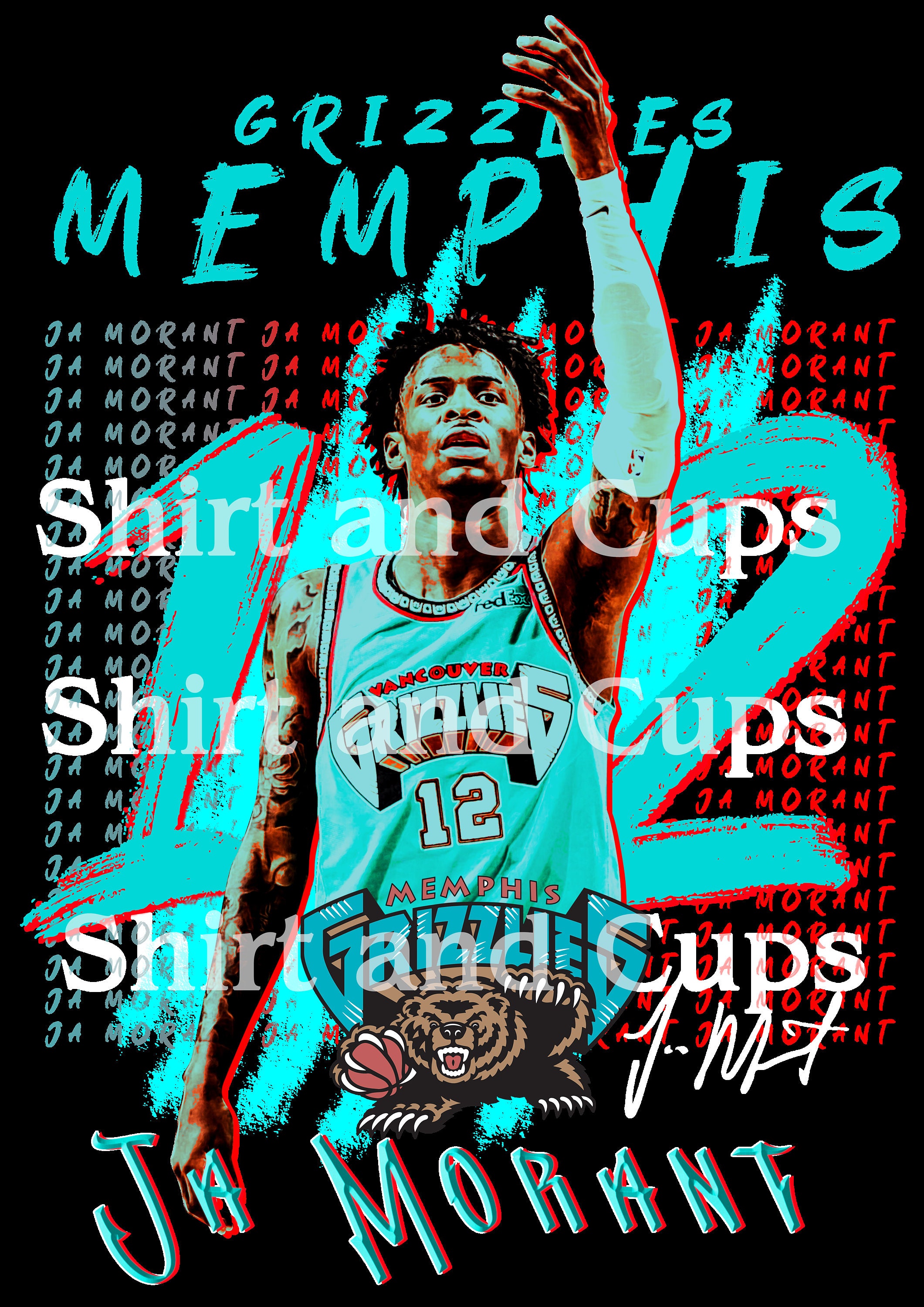 Ja Morant PNG - Etsy