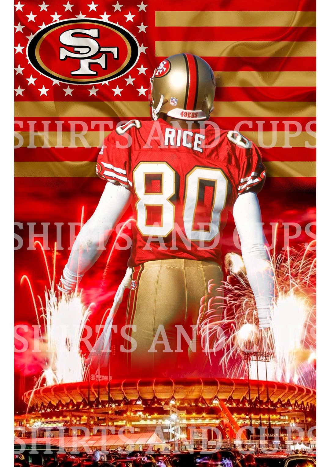 Jerry Rice Candlestick Park Downloadable PNG File - Etsy