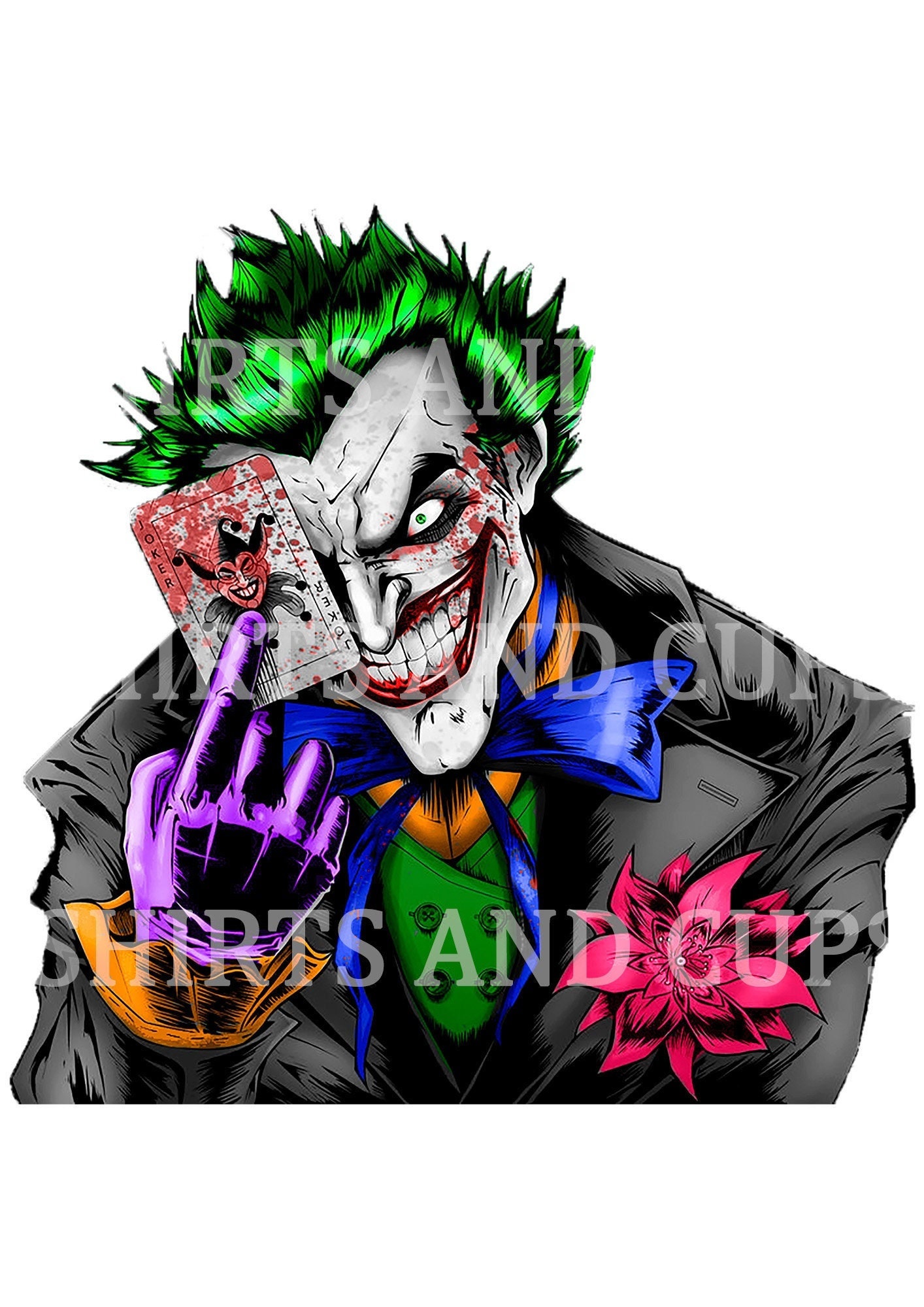 The Joker Downloadable Digital PNG File - Etsy