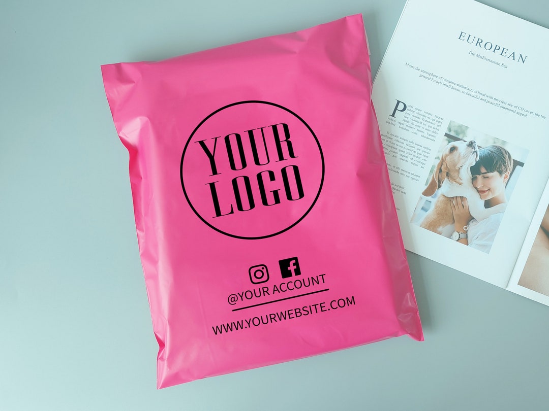 Custom Hot Pink Poly Mailers With Logo,shipping Mailers,custom Packing ...
