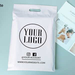 100pcs Custom Poly Mailer With Handle,shipping Bags,custom Handle Bags ...