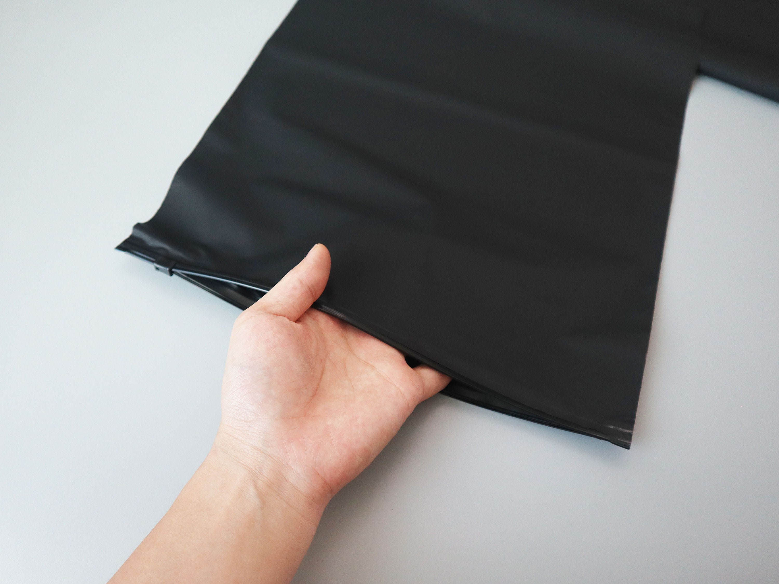 Black Zipper Bags With Logocustomized Clothing Bags for - Etsy