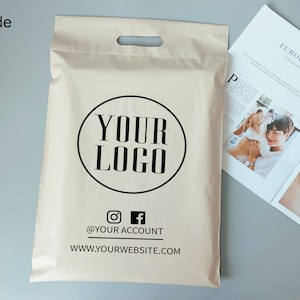 100pcs Custom Poly Mailer With Handle,shipping Bags,custom Handle Bags ...