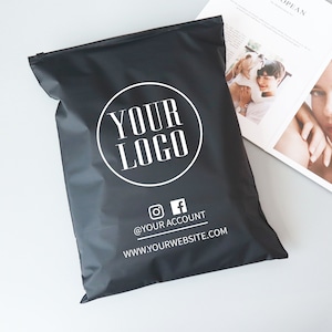 Black Zipper Bags With Logo,customized Clothing Bags for Tshirt.hoodie ...