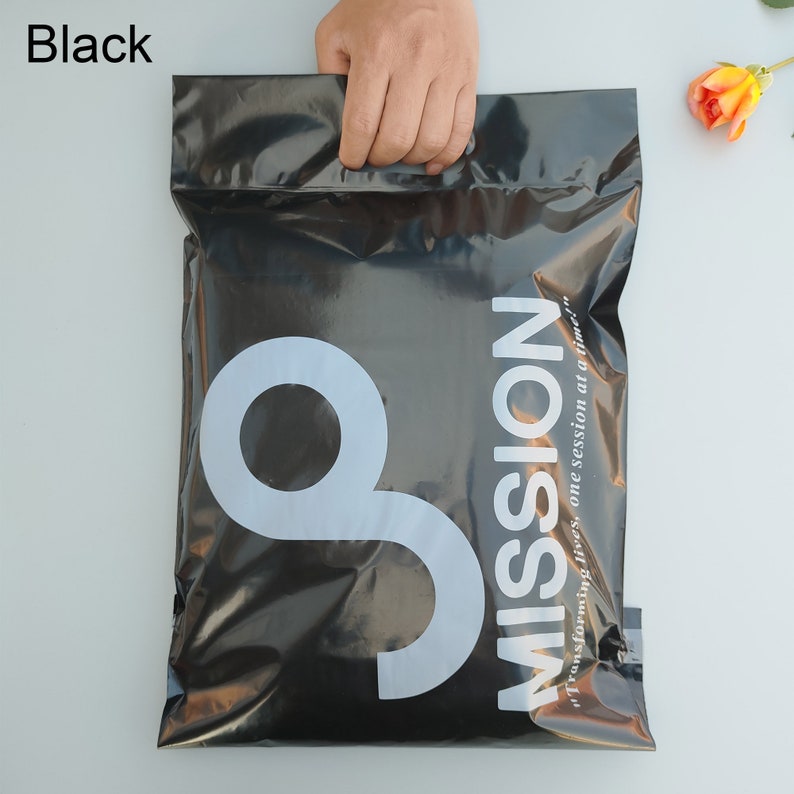 100pcs Custom Poly Mailer With Handle,shipping Bags,custom Handle Bags ...