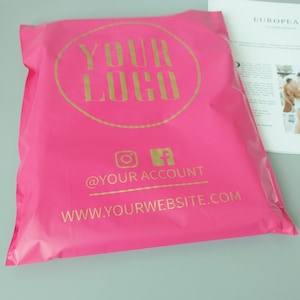 Custom Hot Pink Poly Mailers With Logo,shipping Mailers,custom Packing ...