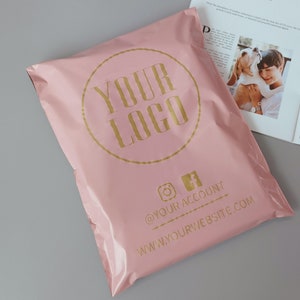 Custom Pink Envelopes With Logo,shipping Mailers,custom Packing Bags ...