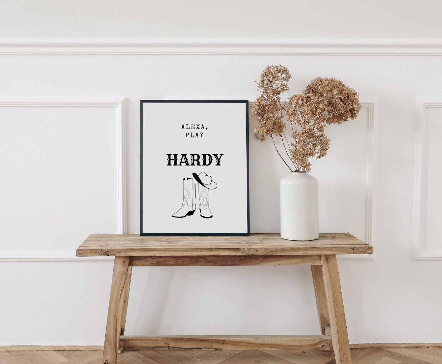 Alexa, Play Hardy Poster Country Music Cowboy Wall Art Print Western ...